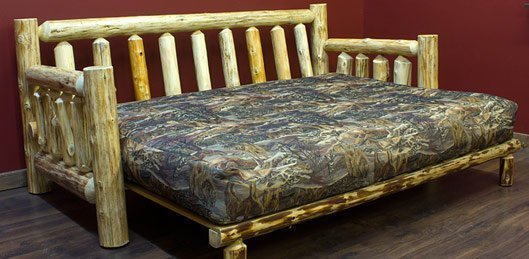 Cedar Log Futon Sofa Beds and Rustic Cedar Futons