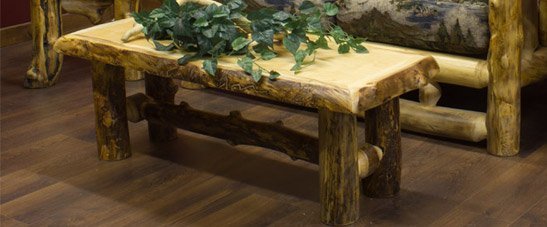 Rustic Log Coffee Tables