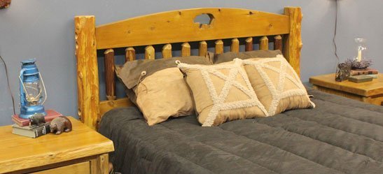Rustic, Cedar, Log Cabin, Barnwood and Aspen Headboards
