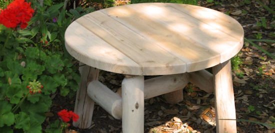 Log End Table | Log Coffee Table | Rustic Side Table - Woodland Creek's ...