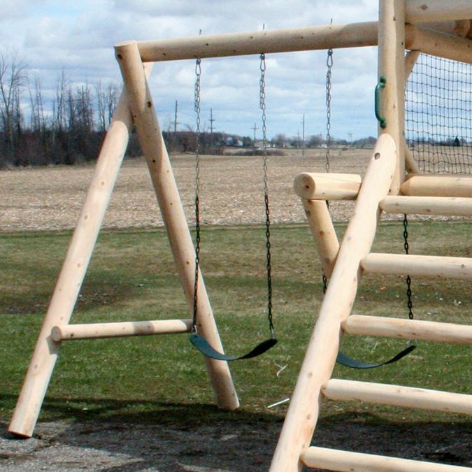 Timber Ridge Swinging Log Playset